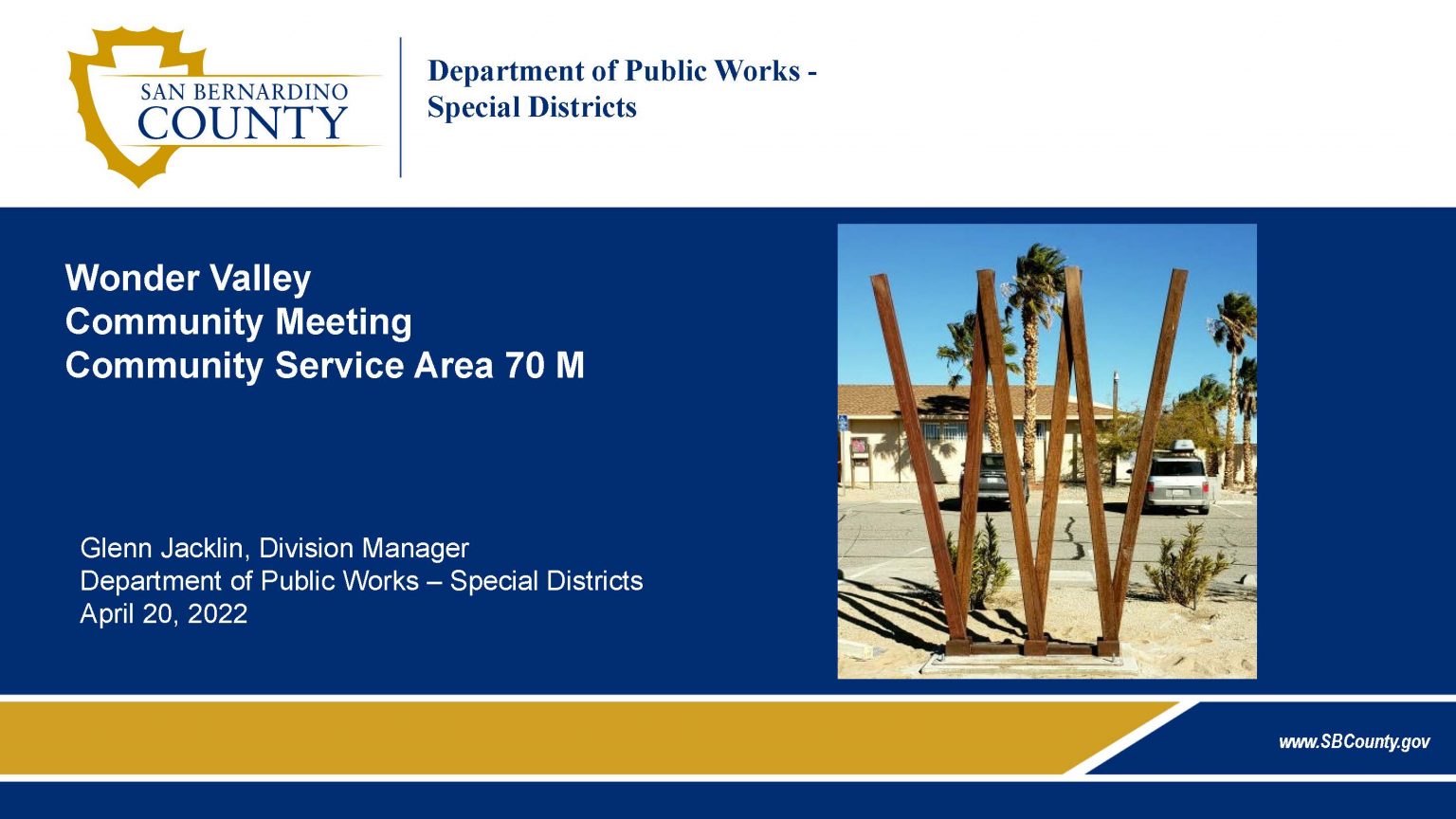 CSA 70 M Wonder Valley – Public Works