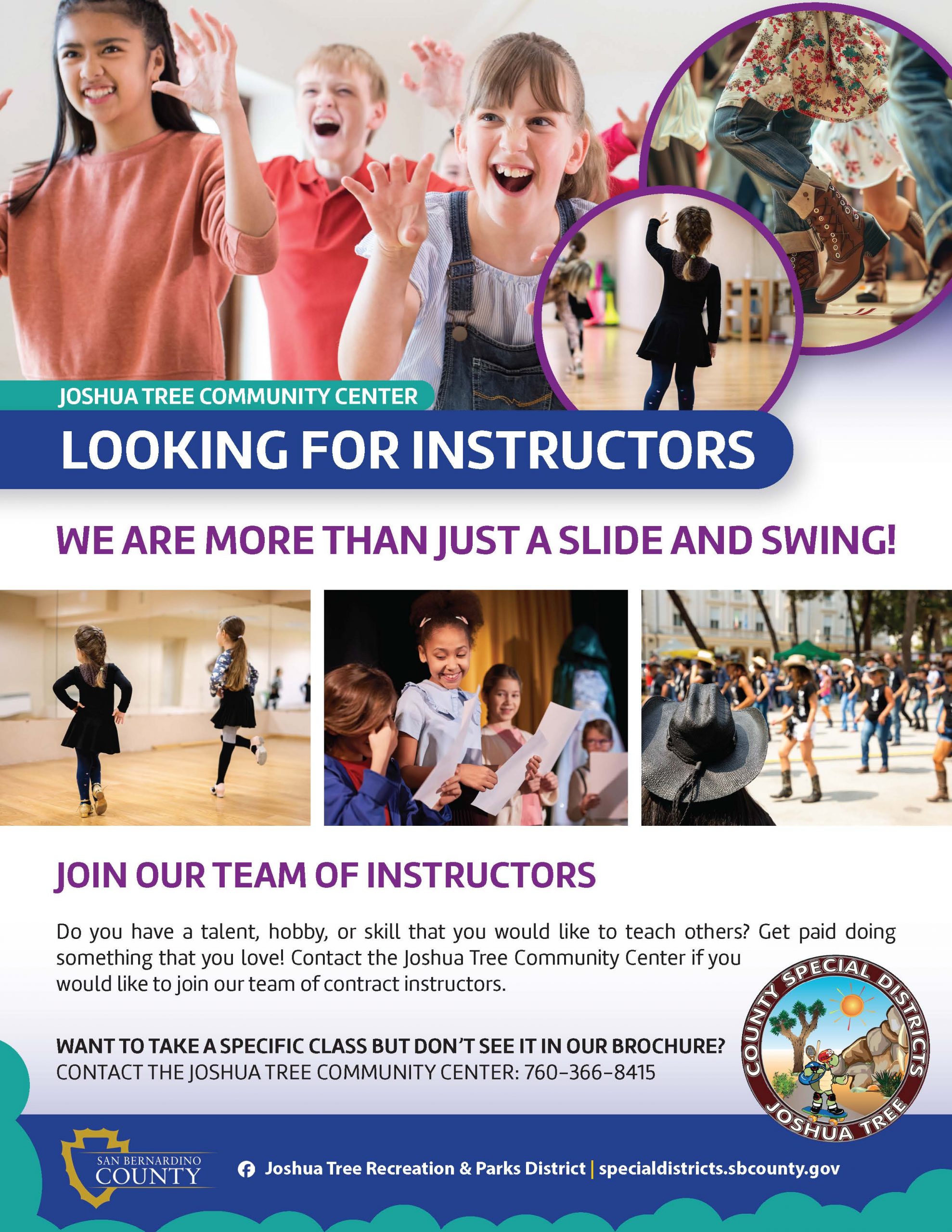 Joshua Tree Community Center: Join our Team of Instructors – Public Works